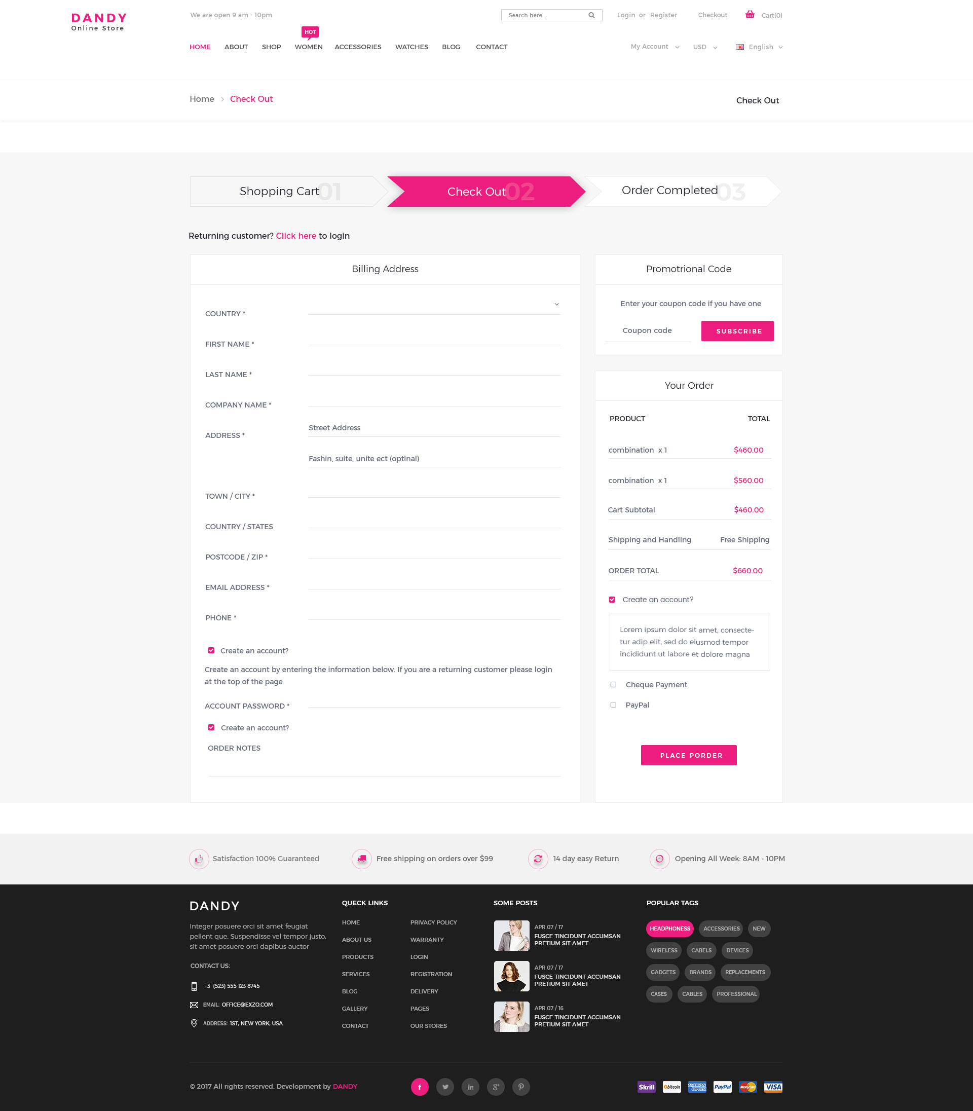 DANDY - Multi-Purpose eCommerce PSD Template by DuezaThemes | ThemeForest